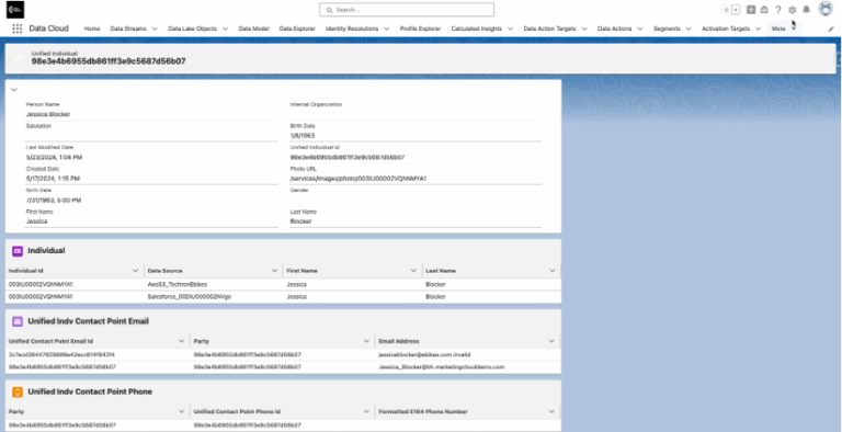 Data Unification using Identity Resolution Data Cloud